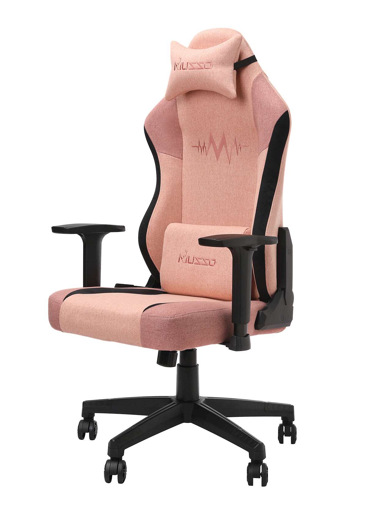 MUSSO Aeolus Series Fabric Computer Gaming Chair Heartbeats 199C XL SI ...