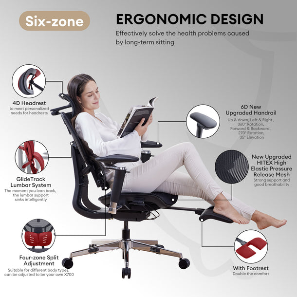 MUSSO X700 Ergonomic Chair Philippines - GlideTrack™ Lumbar System & 6D ...