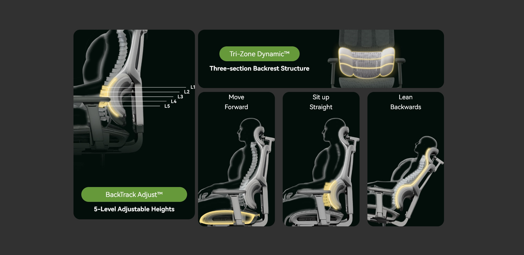 MUSSO H80 Classic Ergo Chairs Adjustable Headrest Ergonomic Mesh Offic ...