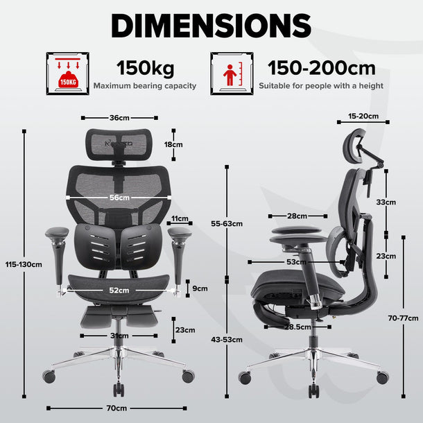 MUSSO X700 Ergonomic Chair Philippines - GlideTrack™ Lumbar System & 6D ...